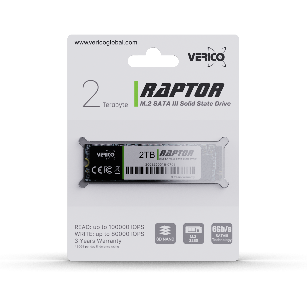 VERICO Raptor M.2 SATA3 SSD - Verico